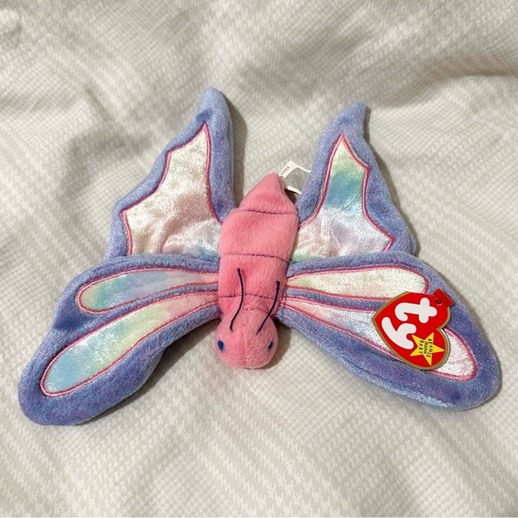 Ty | Toys | Bnwt Vintage Ty Beanie Baby Flitter The Butterfly Plush Toy ...